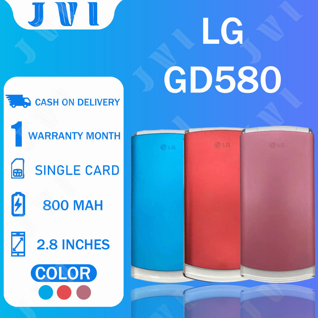 LG GD580 original flip candy color mobile phone 3G network function ...