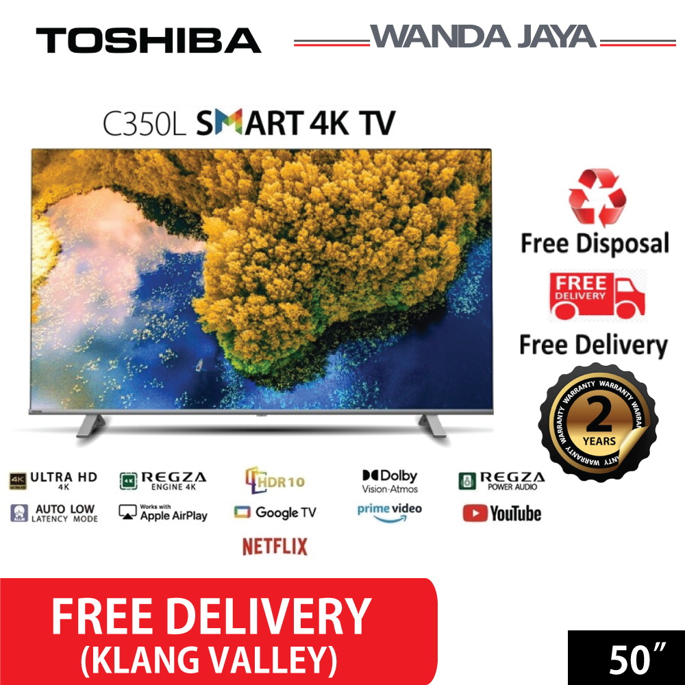 [FREE DELIVERY] Toshiba 50" Smart 4K UHD C350NP Google TV 50C350NP | 55C350NP Television / 电视机 ...