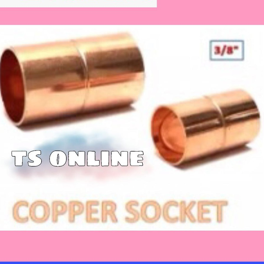 Copper Socket Joint 3/8" (2pcs) | Shopee Malaysia