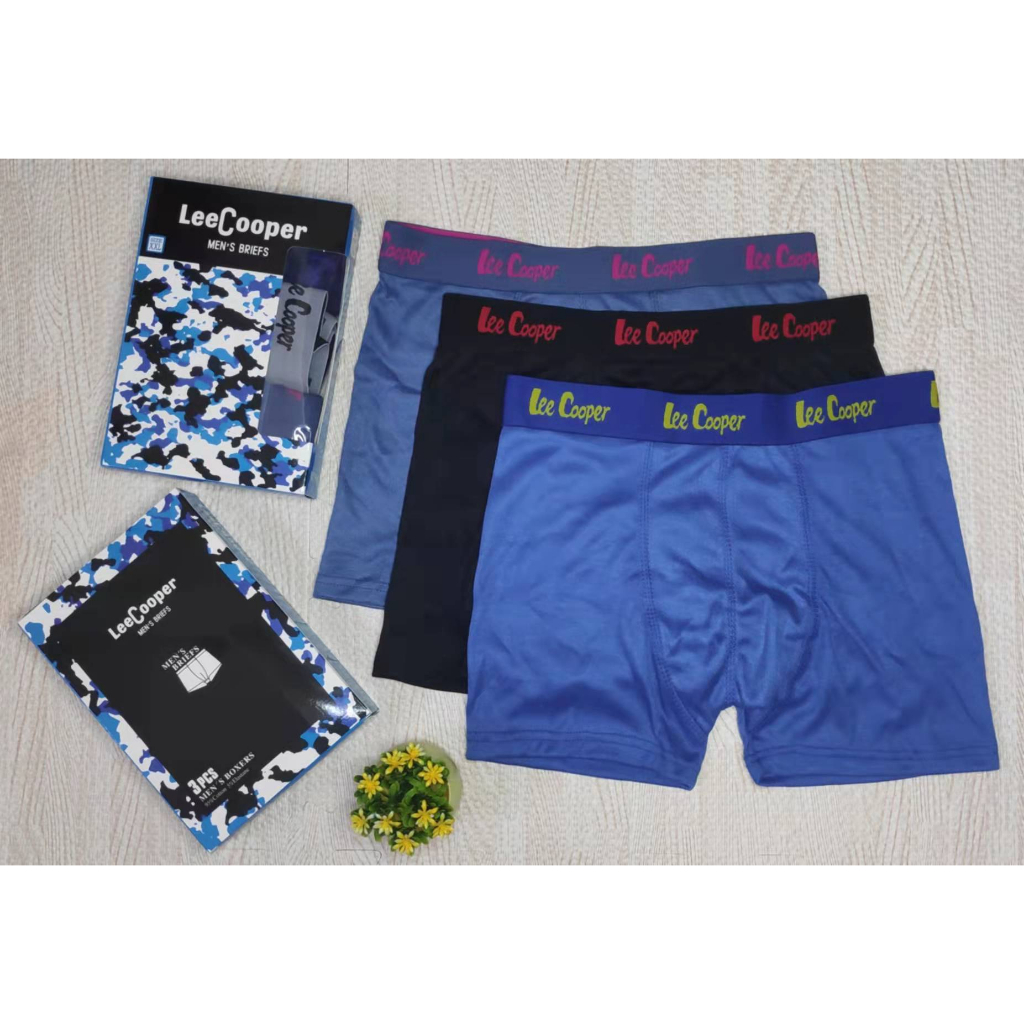3PCS LEE Cooper Men Boxer/Trunks Underware | Shopee Malaysia