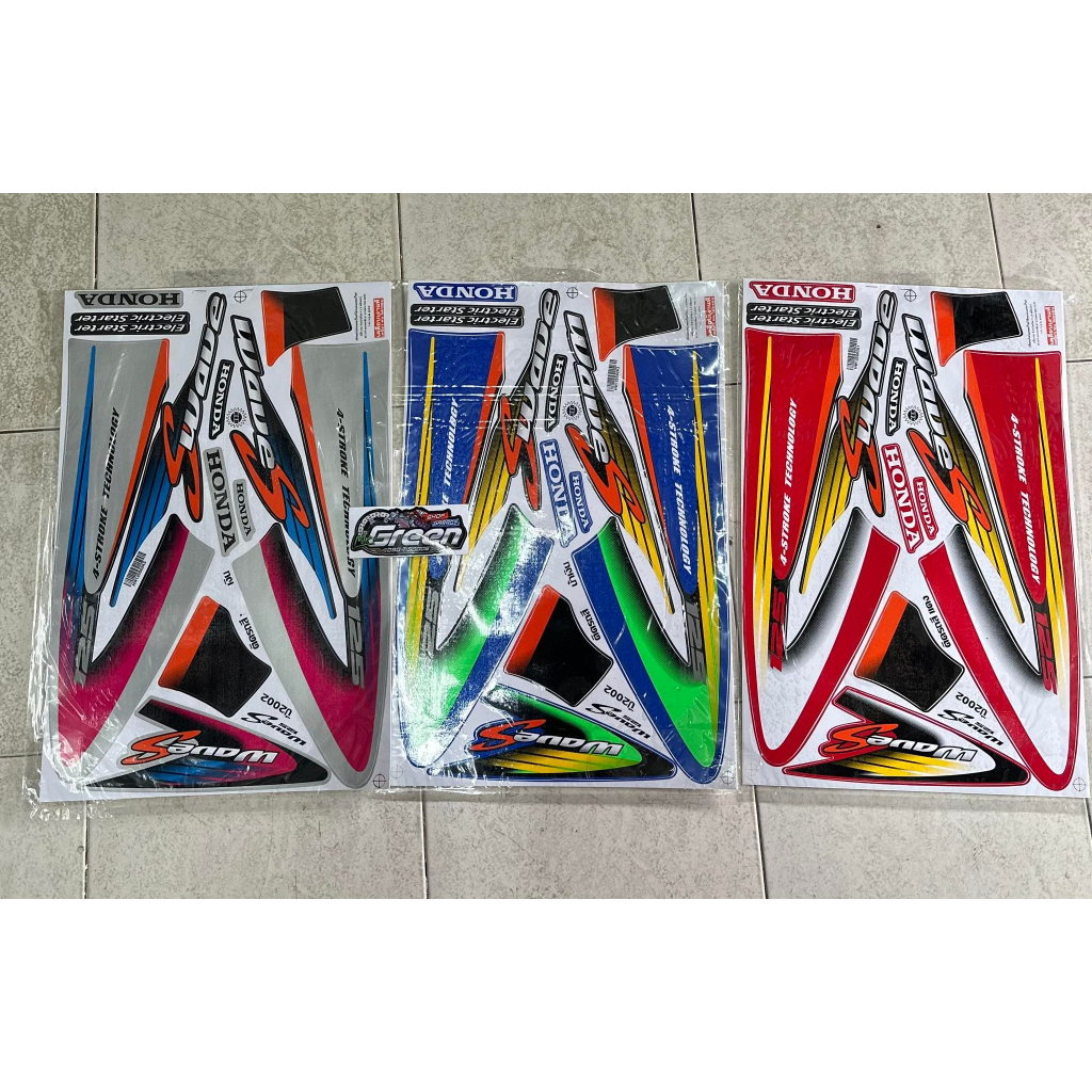 💥WAVE 125R STICKER 💥THAILAND STICKER WAVE 125R / 125 LAMA JENDUL💥 ...