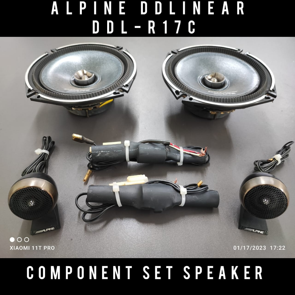 Speaker Component Set With Crossover & Tweeter ALPINE DDLINEAR DDL-R17C ...