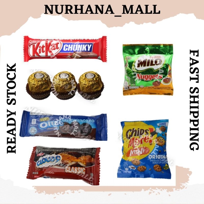 🔥Hot🔥 Chocolate Gift Ferero Rocher Oreo Milo Kitkat Chip more Snack ...