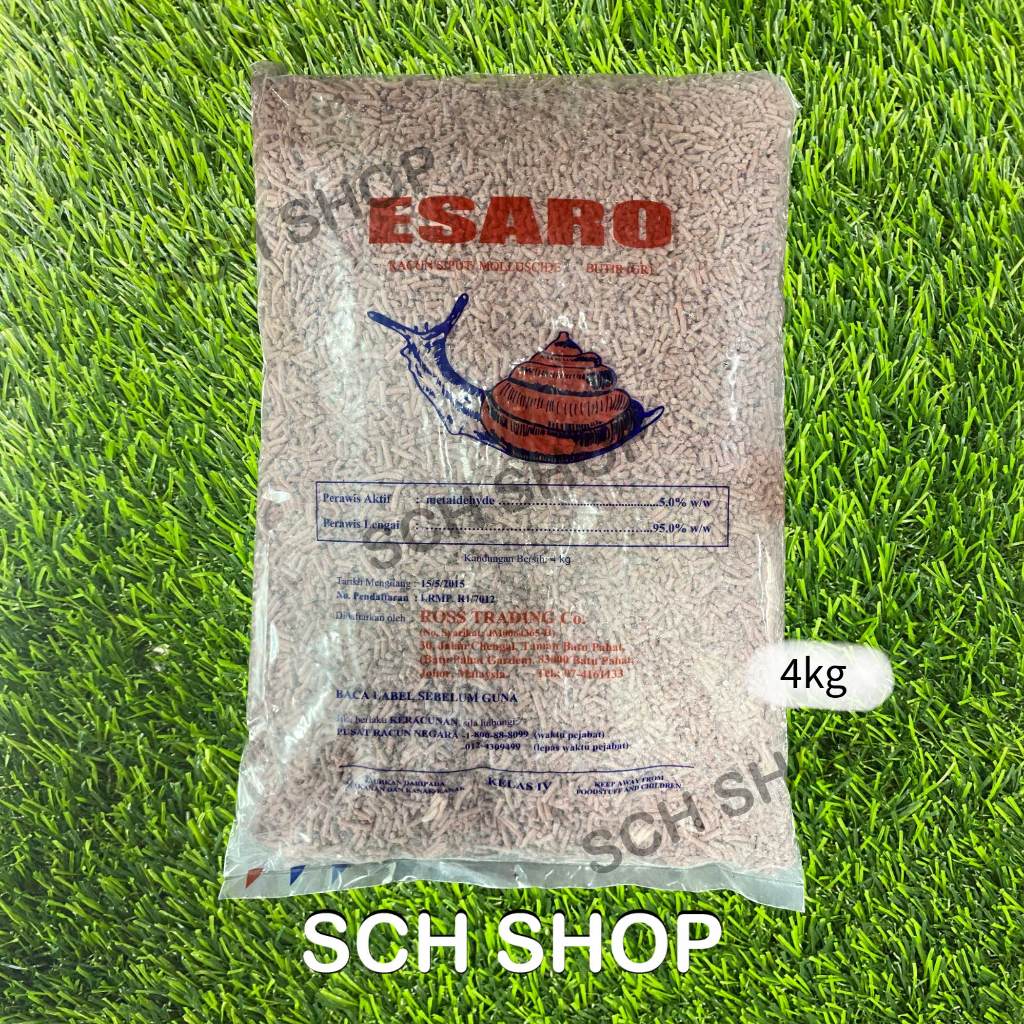 Esaro 4kg - Metaldehyde 5.0% GR (Molluscicides/Racun Siput) | Shopee ...