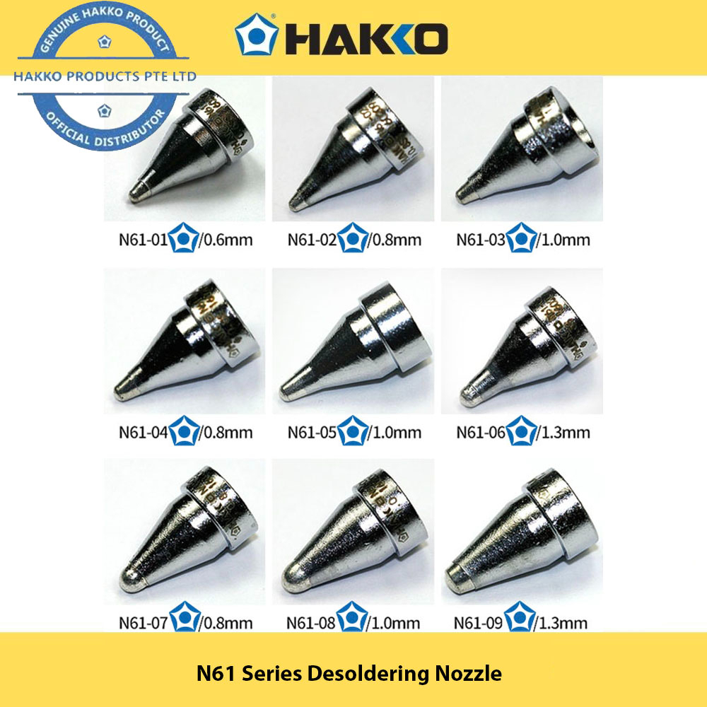 HAKKO N61 Series Desoldering Nozzle (01-09) Extra Long | Long Nozzle FR701 FR702 FR301 FR410 ...