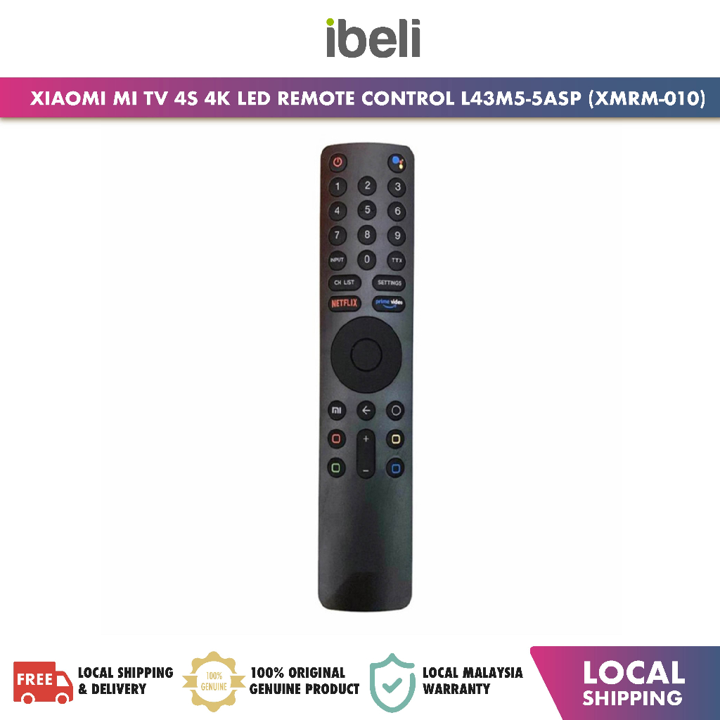 Xiaomi Mi TV 4S 4K LED Remote Control Compatible with L43M5-5ASP (XMRM ...