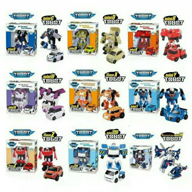 Robot Mini Transform Figure Kids Boys Car Vehicle Robot Toy Gift ...