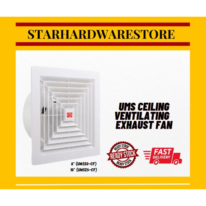 HOT stock UMS 8” (UMS20-CF) /UMS 10” (UMS25-CF) CEILING VENTILATING ...