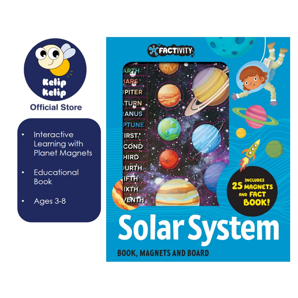 Solar System Factivity Magnetic Folder & Book With Planet Magnets ...