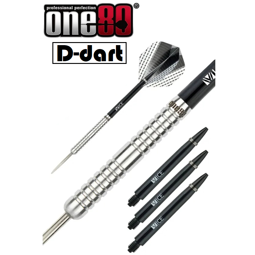 (SALE) ONE80 STEEL TIP DARTS - 26G HD TUNGSTEN DART STRIKE 01 (26G ...