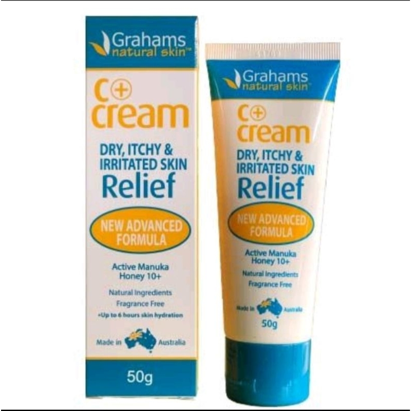 GRAHAMS C+ CREAM DRY, ITCHY & IRRITATED SKIN RELIEF 50G (eczema ...