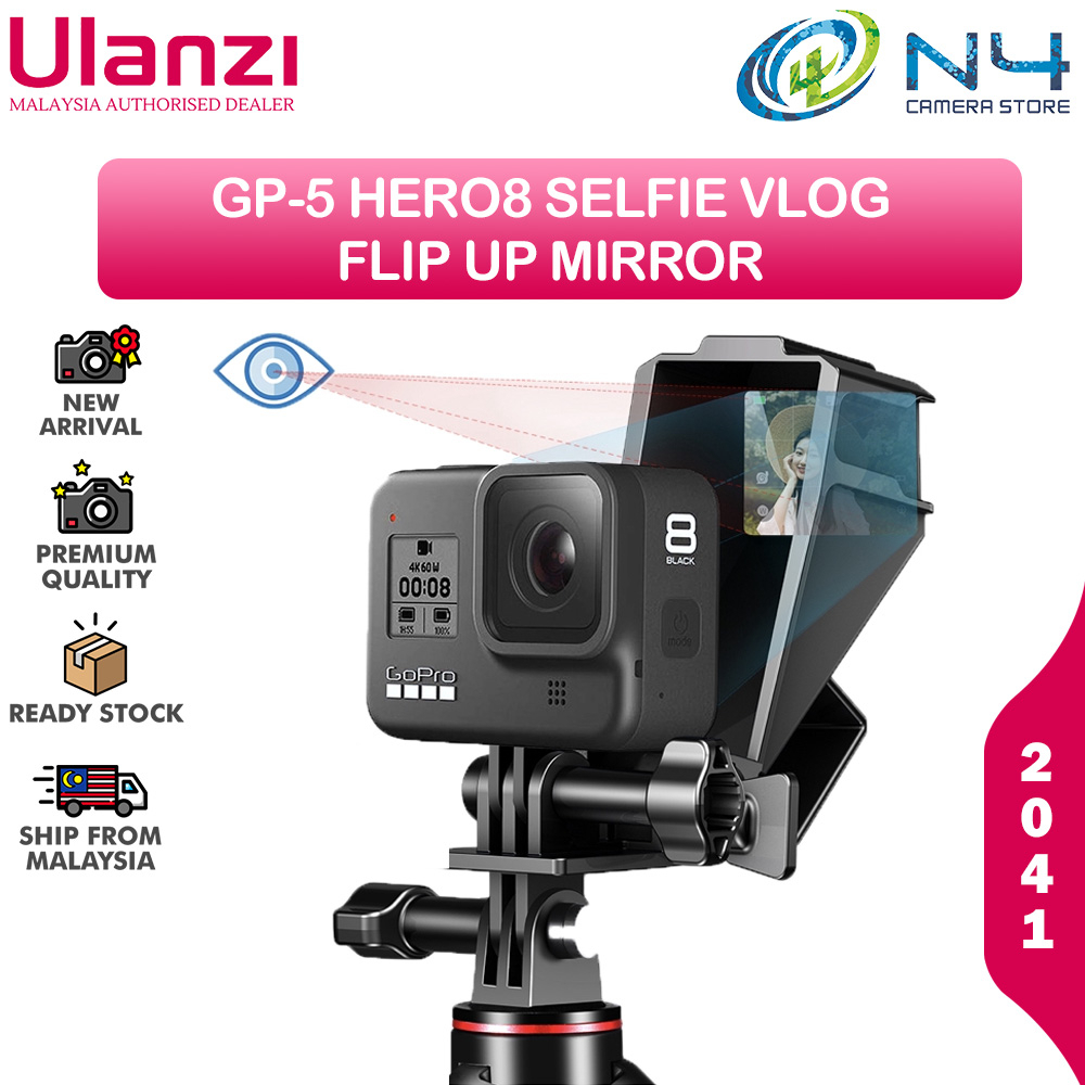 Ulanzi GP-5 Vlog Flip Up Mirror Bracket Selfie Mirror Flip Screen Stand ...