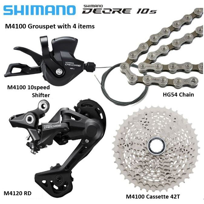 🔥Ready Stock🔥 ORIGINAL SHIMANO DEORE 1X10SP GROUPSET (SHIFTER M4100, RD ...