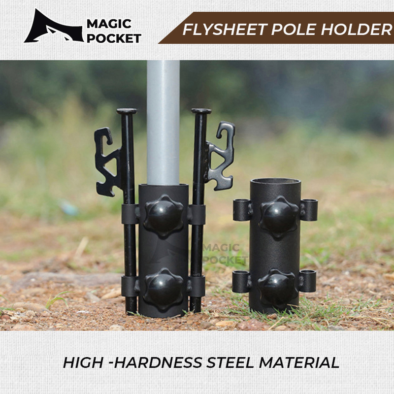 Camping Tent Flysheet Pole Holder adjustable Stabilizer Awning Tarp Rod ...