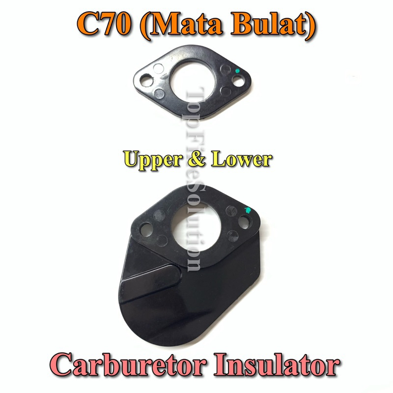 C70 (mata bulat) Carburetor Insulator (upper & Lower) | Shopee Malaysia