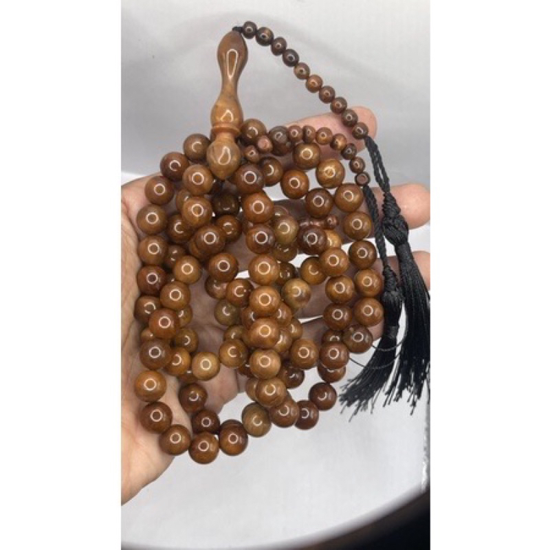 Tasbih Kayu Kokka Premium Brown Turkey 💯Original 99 biji saiz 8mm/10MM ...