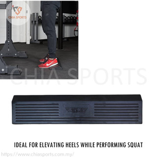 Rubber Squat Ramp Calf Block Slant Board Ramp Weightlifting Heel Raise ...