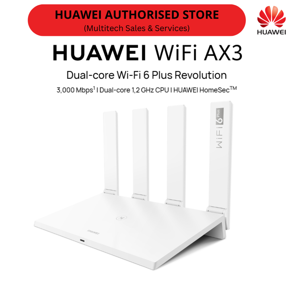 HUAWEI Wifi AX3 Dual-Core Wifi 6 Router Wifi 6 Plus Revolution | Shopee ...