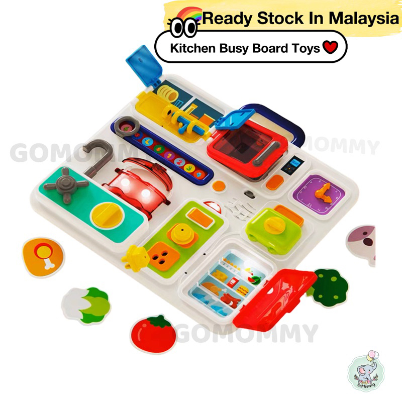 Pretend Kitchen Play Set Busy Board Baby Toys Mainan Bayi Kanak Cooking ...