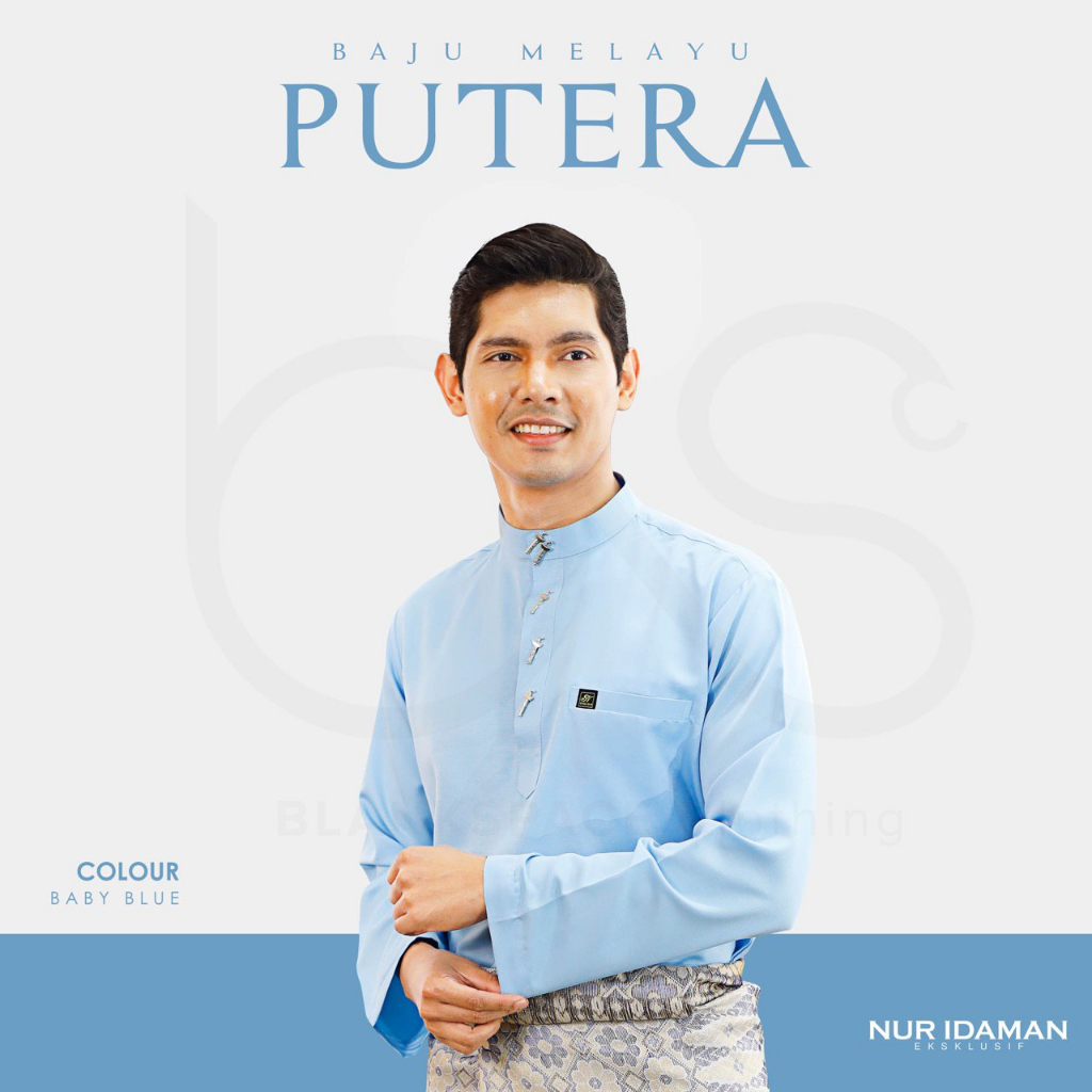 [ BAJU MELAYU BABY BLUE ] Baju Melayu Moden NUR IDAMAN EKSKLUSIF ...