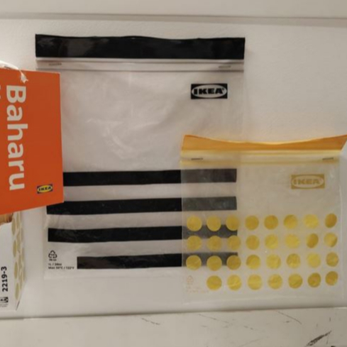 ISTAD Resealable Storage Bag/Double Ziplock/Plastik dengan Zip ...