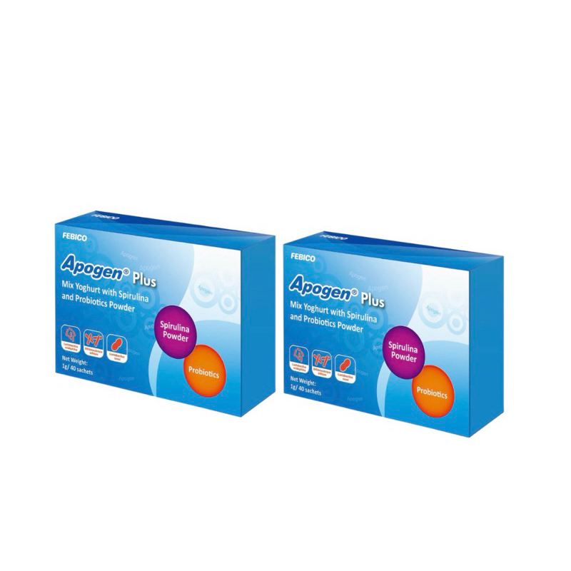 Apogen Plus Spirulina and Probiotics Powder (2x40 Sachets) | Shopee ...