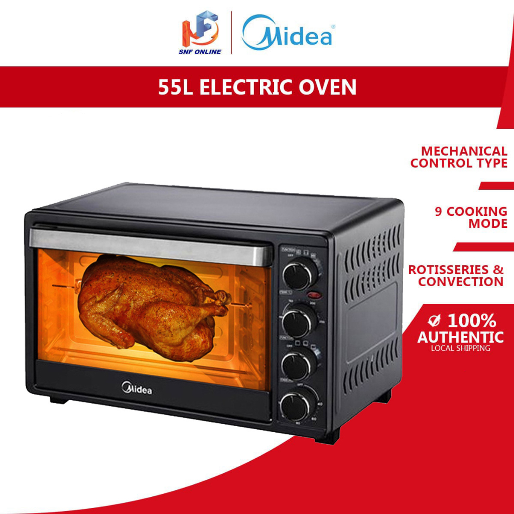 Midea Electric Oven Toaster (55L) MEO-55RCL-BK | Shopee Malaysia