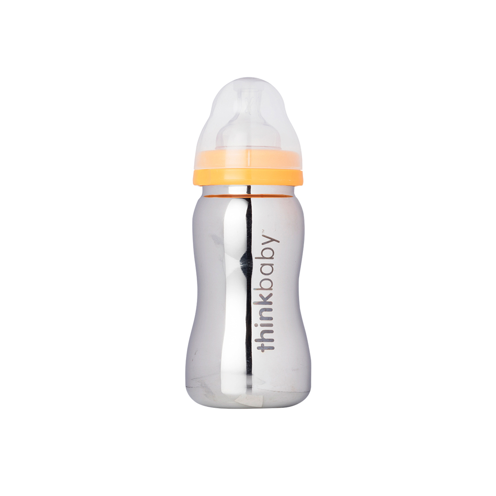 [Clearance] Think Baby Baby Bottle of Steel 9oz (ultra polished ...
