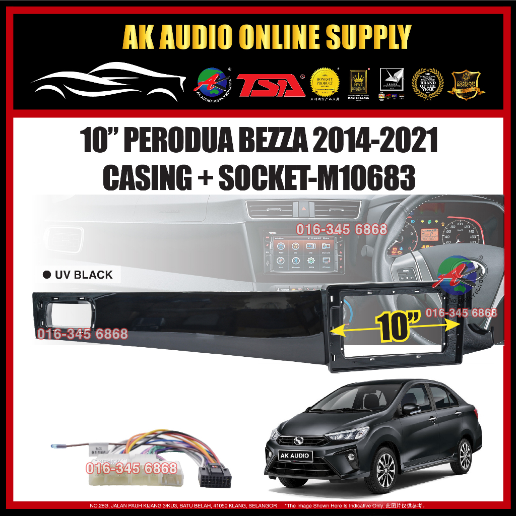 Perodua Bezza 2014 - 2021 ( Full Low Spec) 10" Inch Android Player ...
