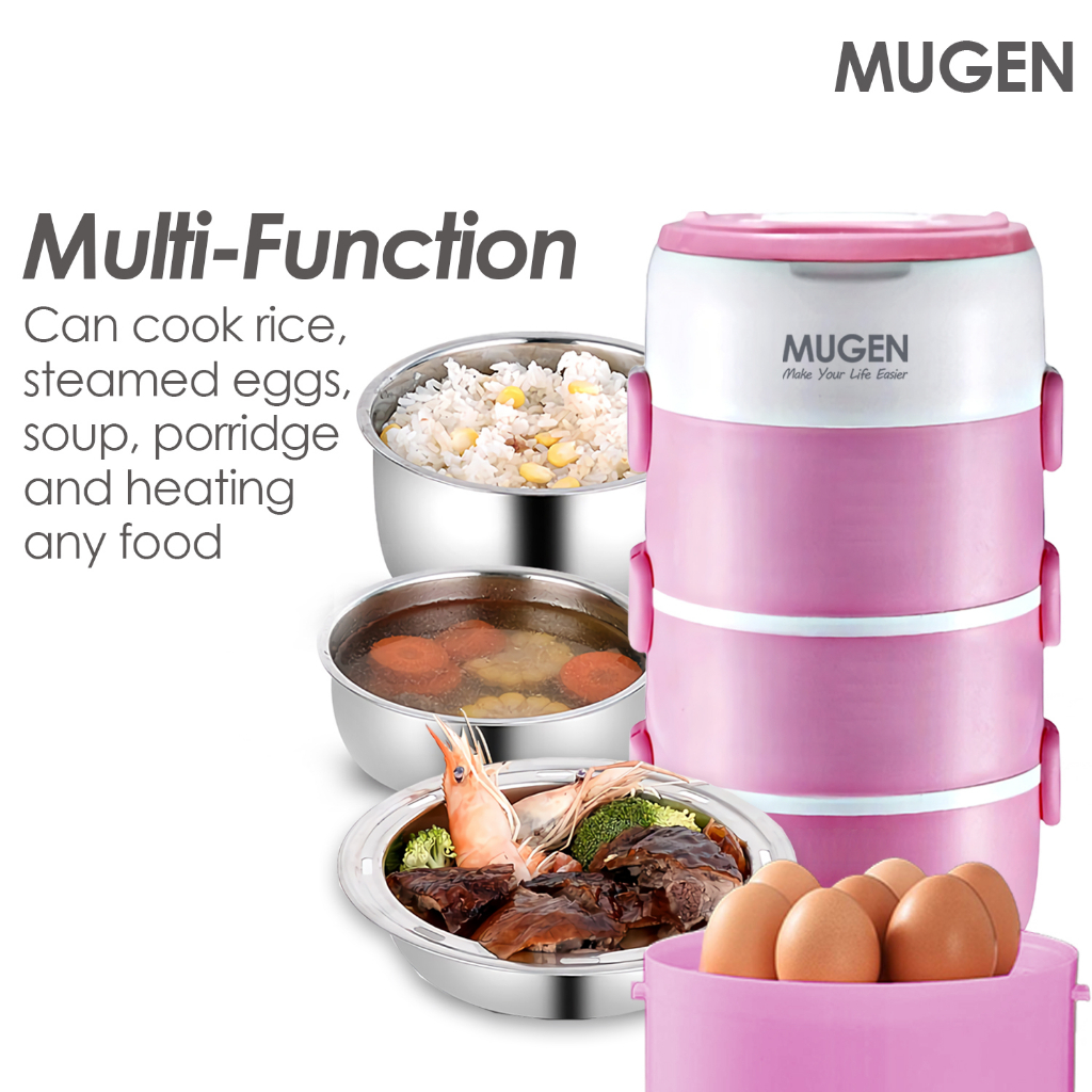 MUGEN 4 Tier Electric Lunch Box (1.8L) MLB-4018 | Shopee Malaysia