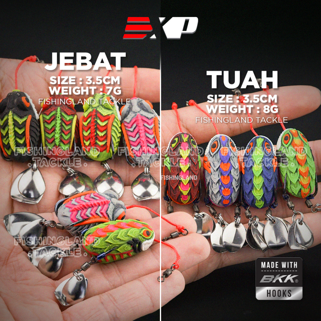 EXP Jebat Mini & Tuah Mini Soft Frog | 3.5cm / 7g 8g Katak Umpan Tiruan ...