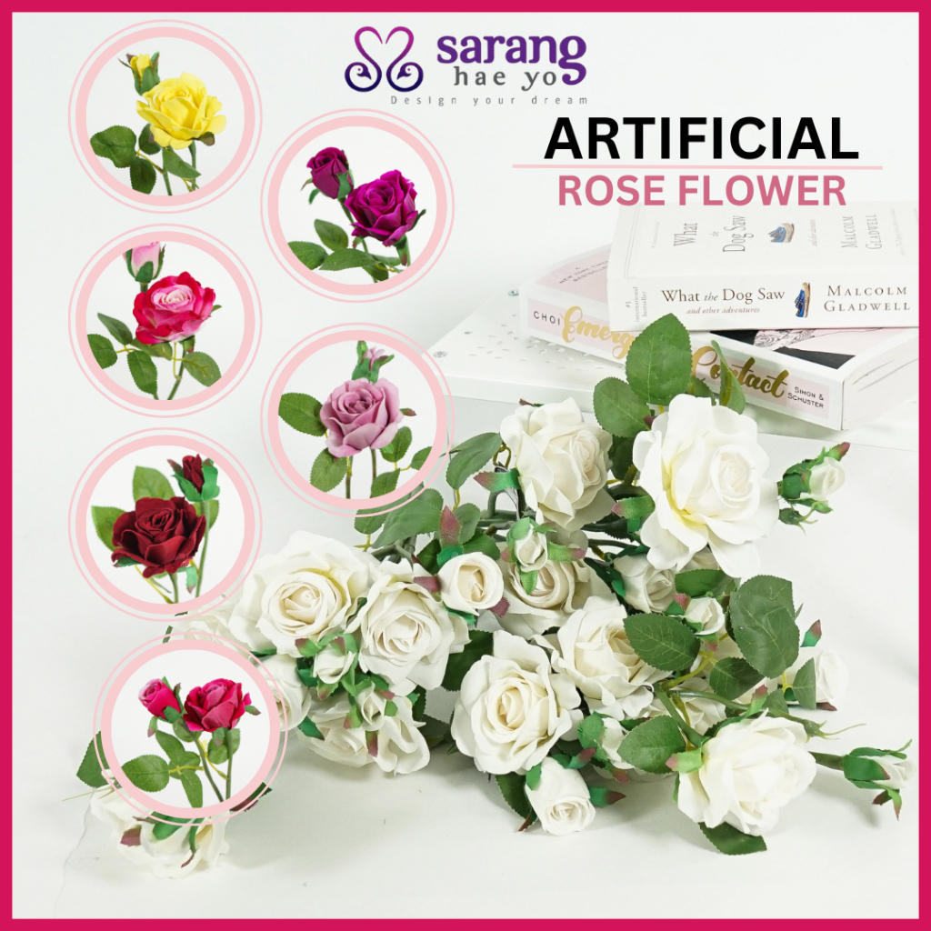 Artificia Flower Rose Bunga RosTangan Hand Bouquet Bunga Hiasan Dulang ...