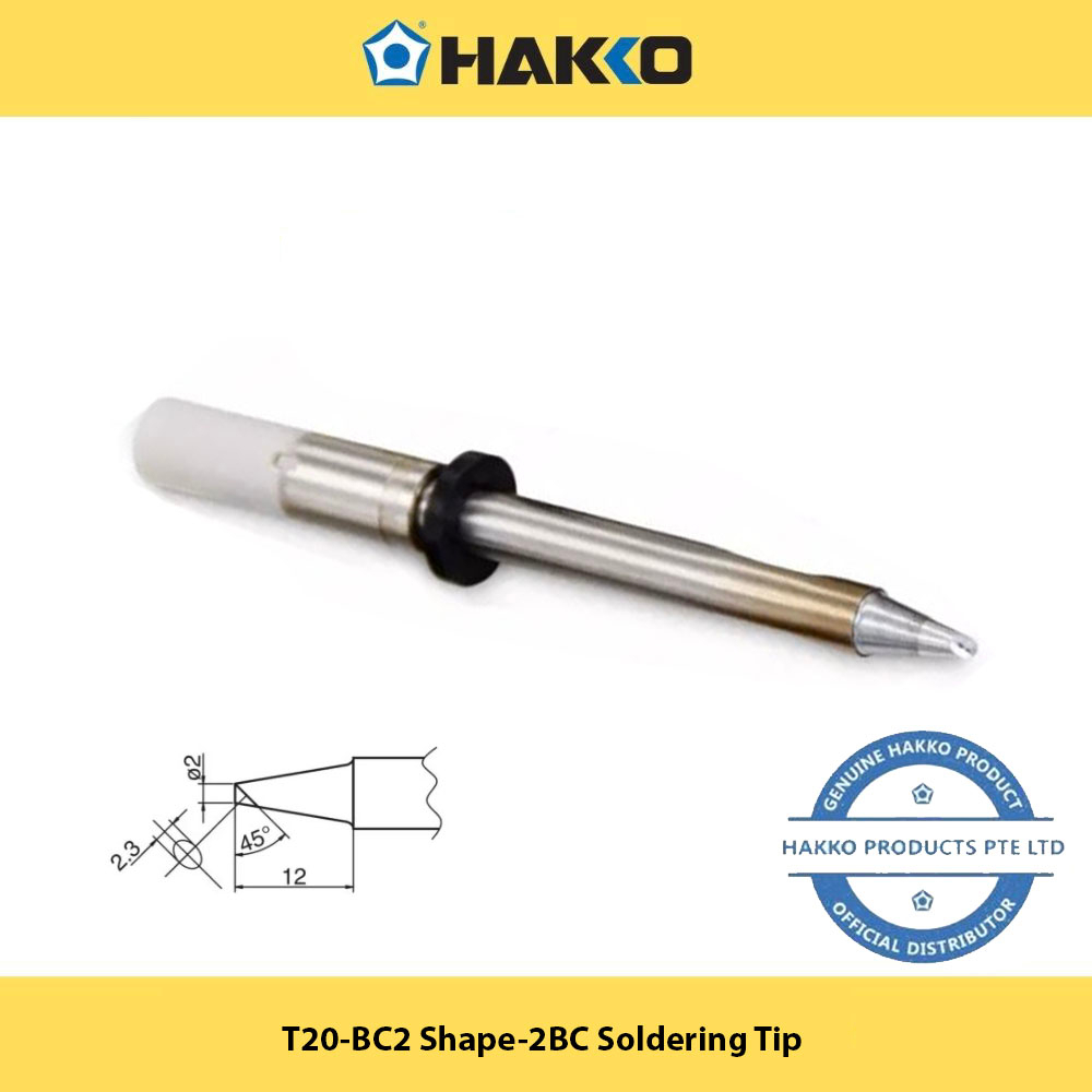 HAKKO T20-BC2 Shape-2BC Soldering Tip | Hakko Products T20 Soldering ...