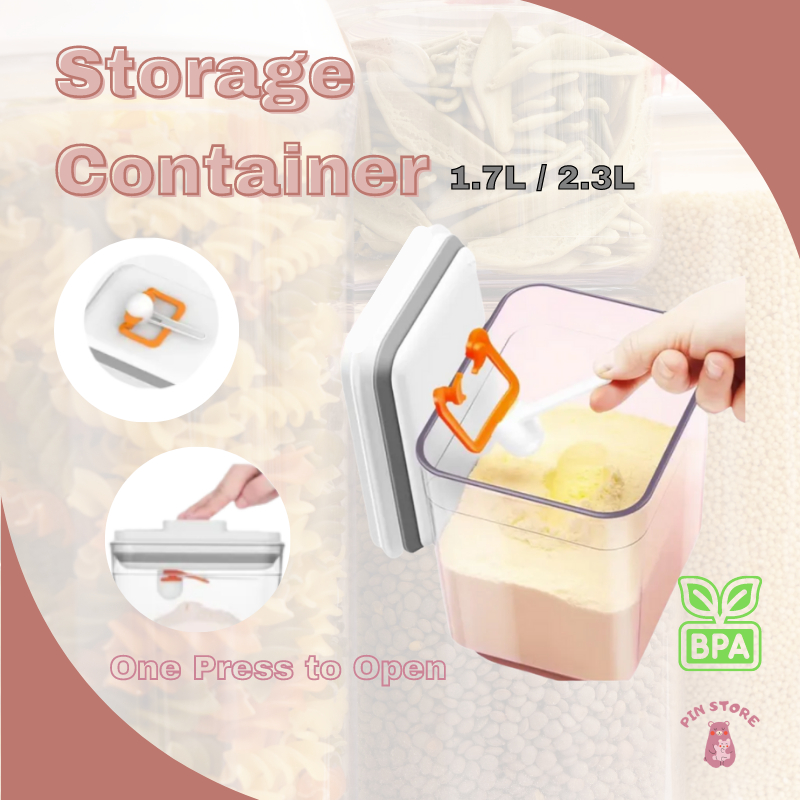 2.3L/1000g Milk Powder Container With Scraper Bekas Susu Baby Milk Container Infants Formula ...