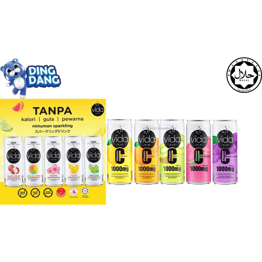 vida / vida C can soda drinks all flavour 325ml | Shopee Malaysia