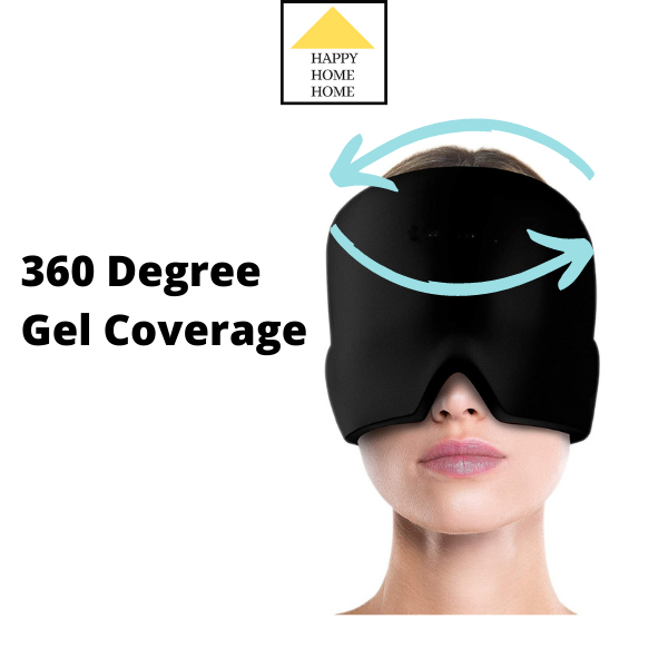 HHH Migraine Relief Cap Gel Reusable Headache Migrain Demam Topi Hat ...