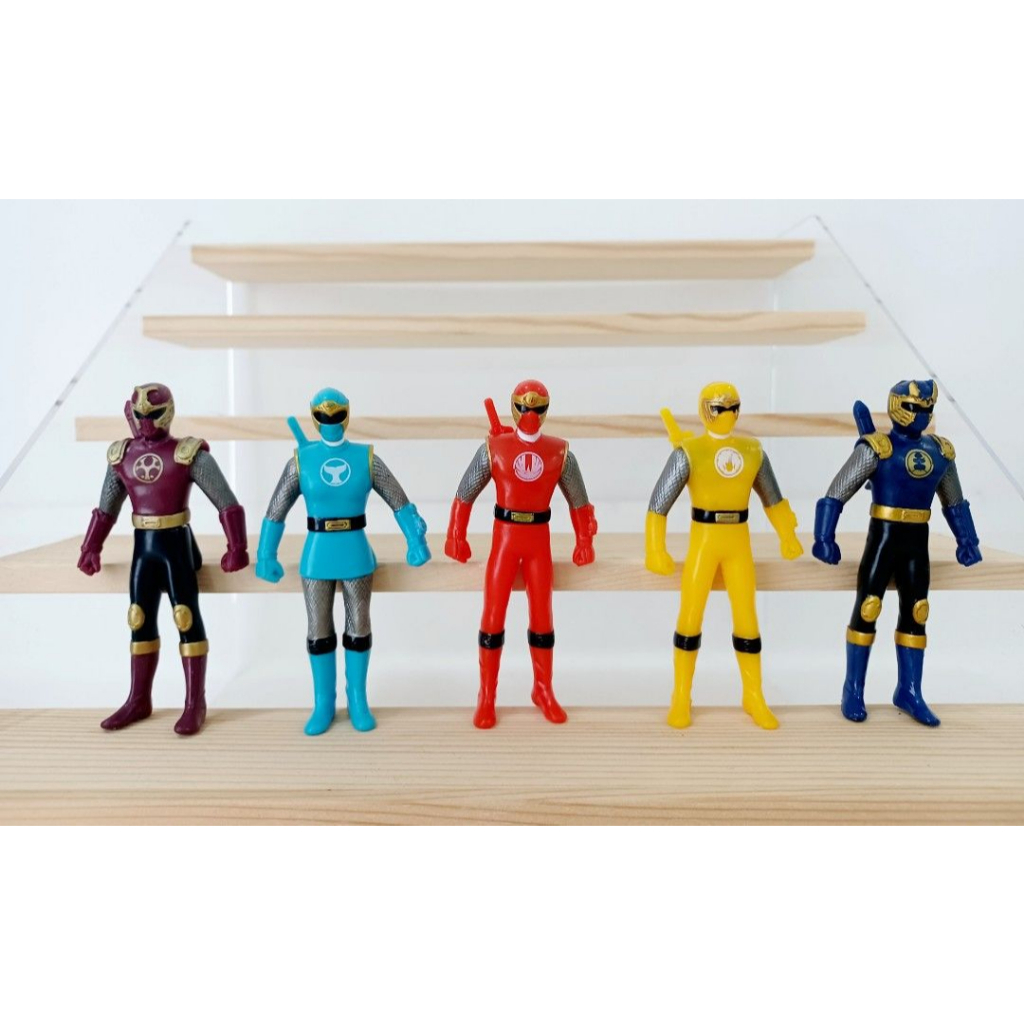 Bandai year 2001 Power Rangers Super Sentai Ninja Storm sofubi small ...