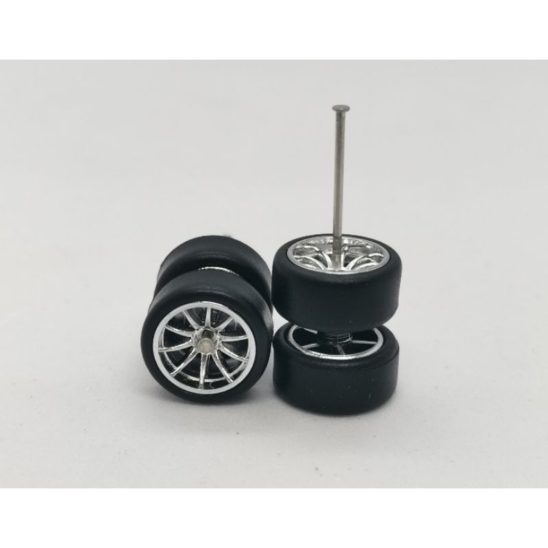 Tayar Getah 10spoke Chrome Hotwheels 10mm, Original Axl Jdm. | Shopee ...