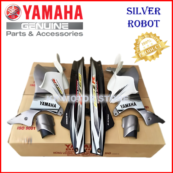 (HLY !!!) YAMAHA Y125 Y125Z 125Z COVERSET COVER SET BODY COVER SILVER ...