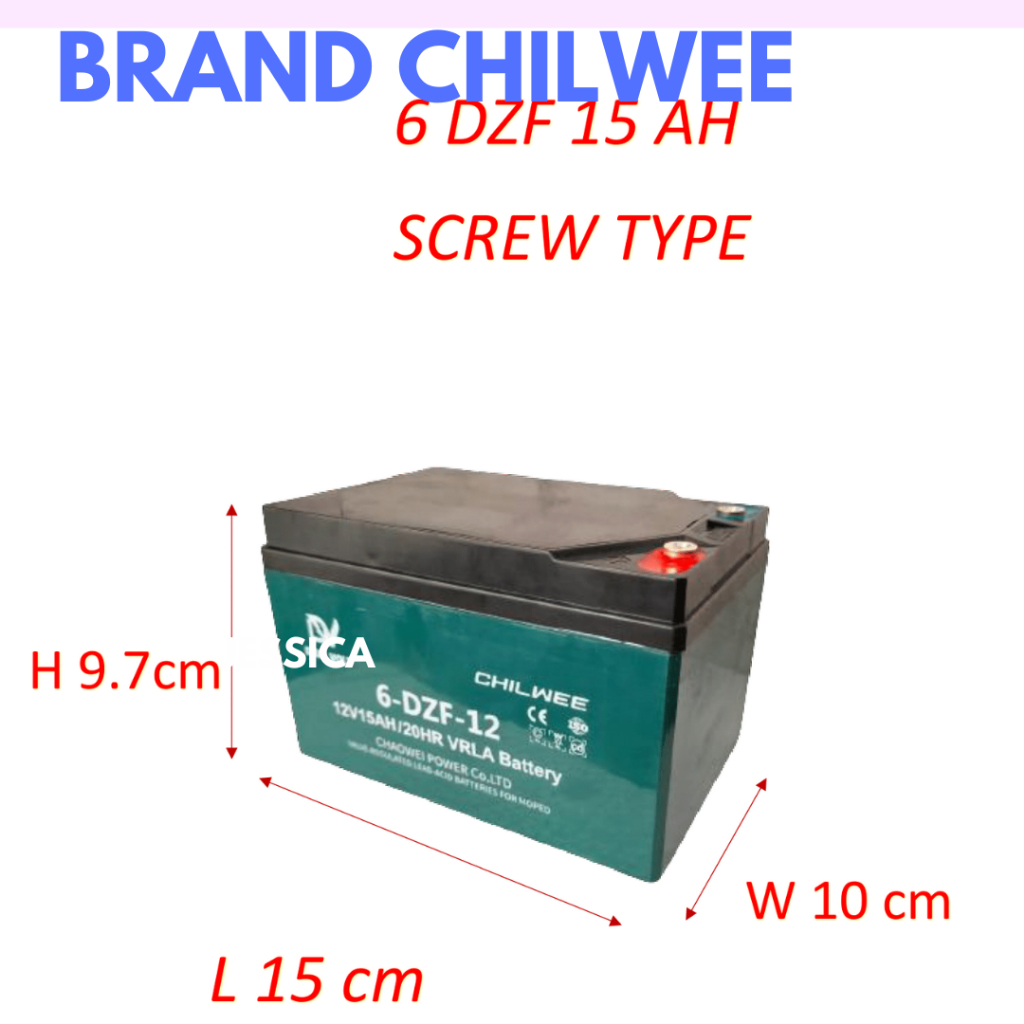 CHILWEE 12V15AH Battery for Electric Bicycle 6DZF12 E-bike 6-DZF-20 ...