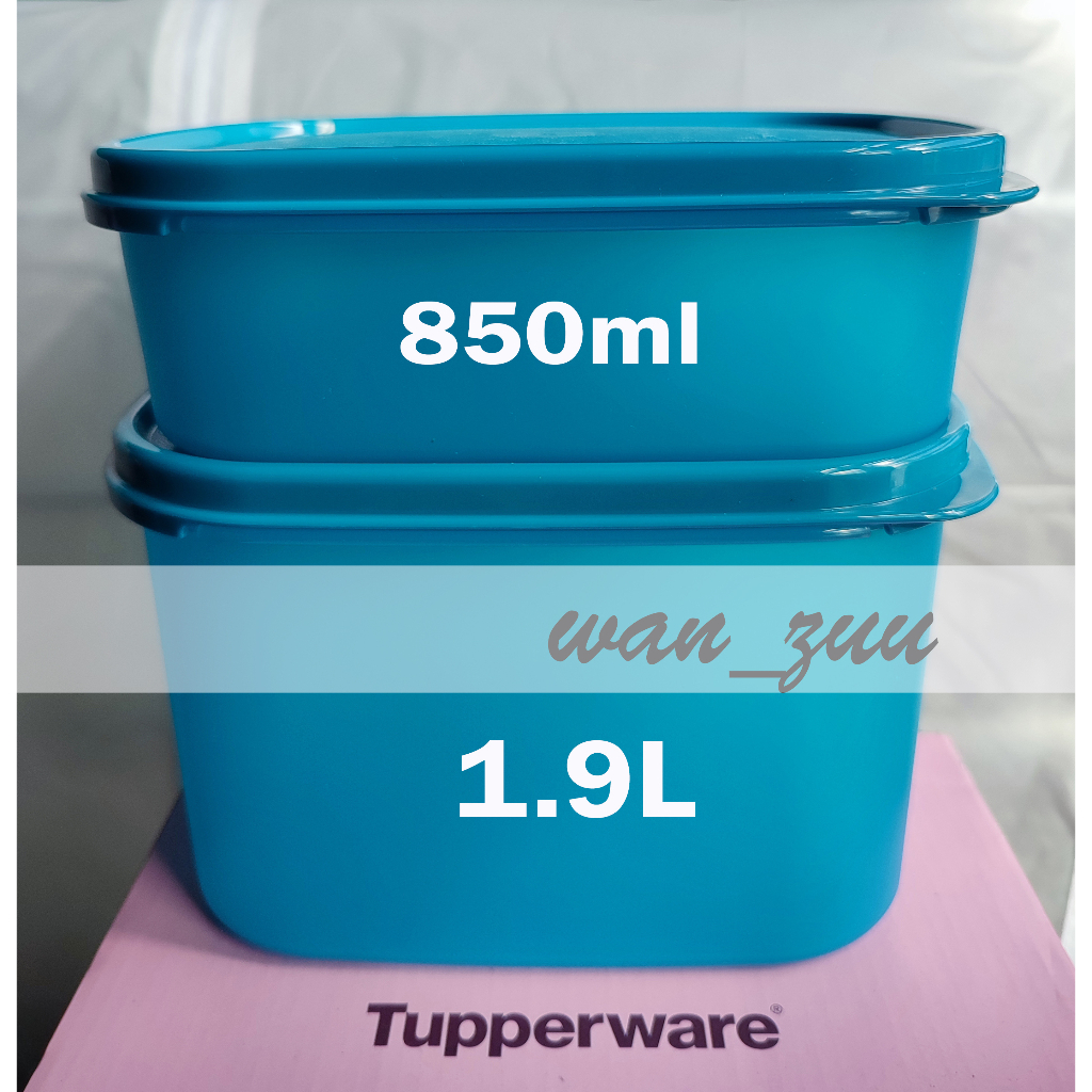 TUPPERWARE Modular Mates Mini Rectangular (850ml / 1.9L)(PINK/TURQUOISE ...