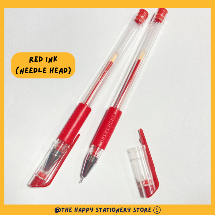 Gel Pen Black Pen Red Pen Blue Pen 0.5mm Pen Ballpoint Pen Needle Point ...