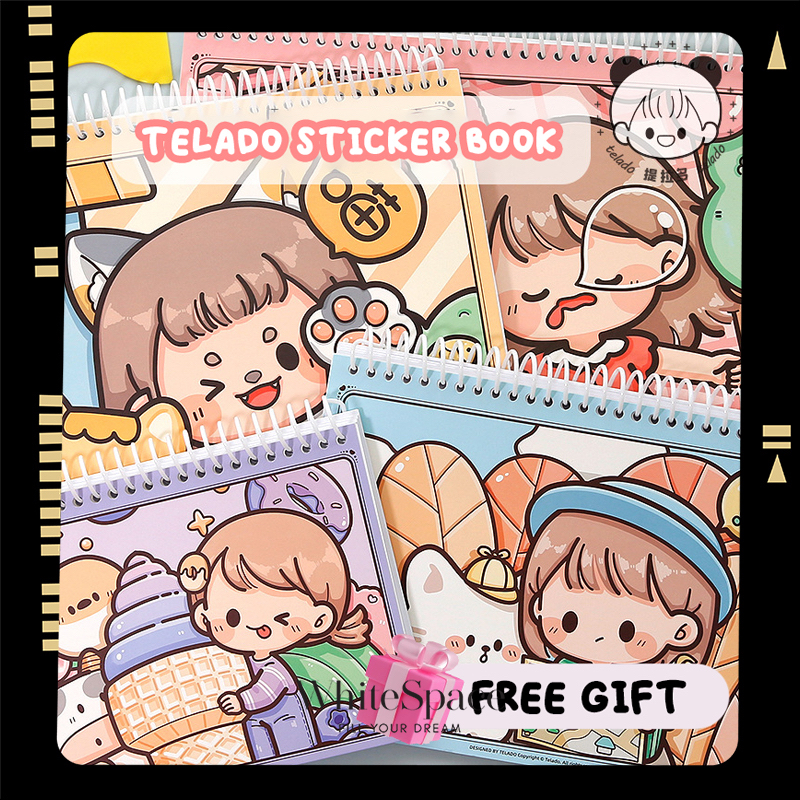 Whitespace [Free Gift] 60pgs Telado Sticker Book Stickers Collection ...