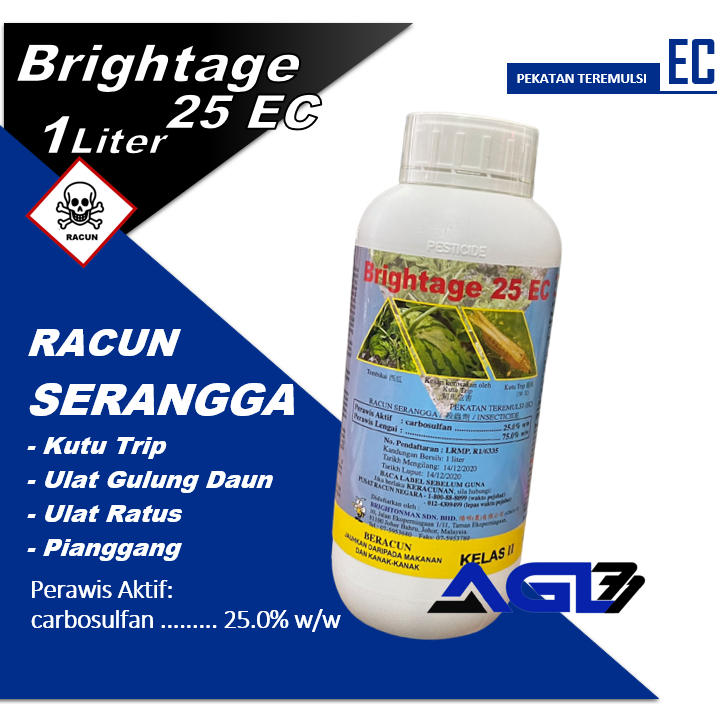 BRIGHTAGE 25EC 1L / Racun Serangga / Kutu trip / Ulat Putih / Pianggang | Shopee Malaysia