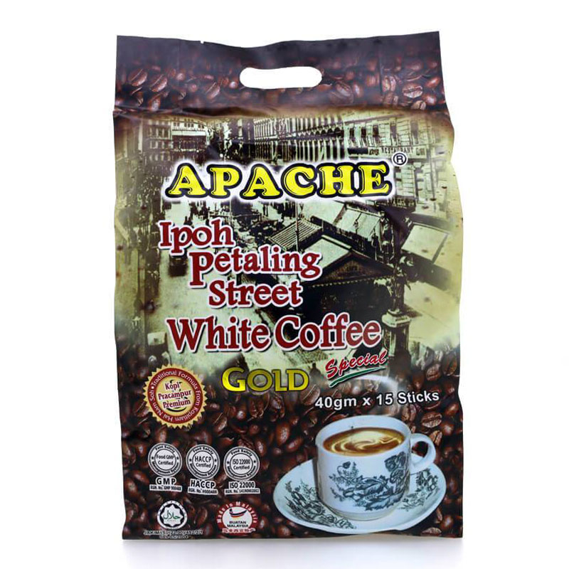 Apache Ipoh Petaling Street Special Gold 3 in 1White Coffee 15 Sticks x ...