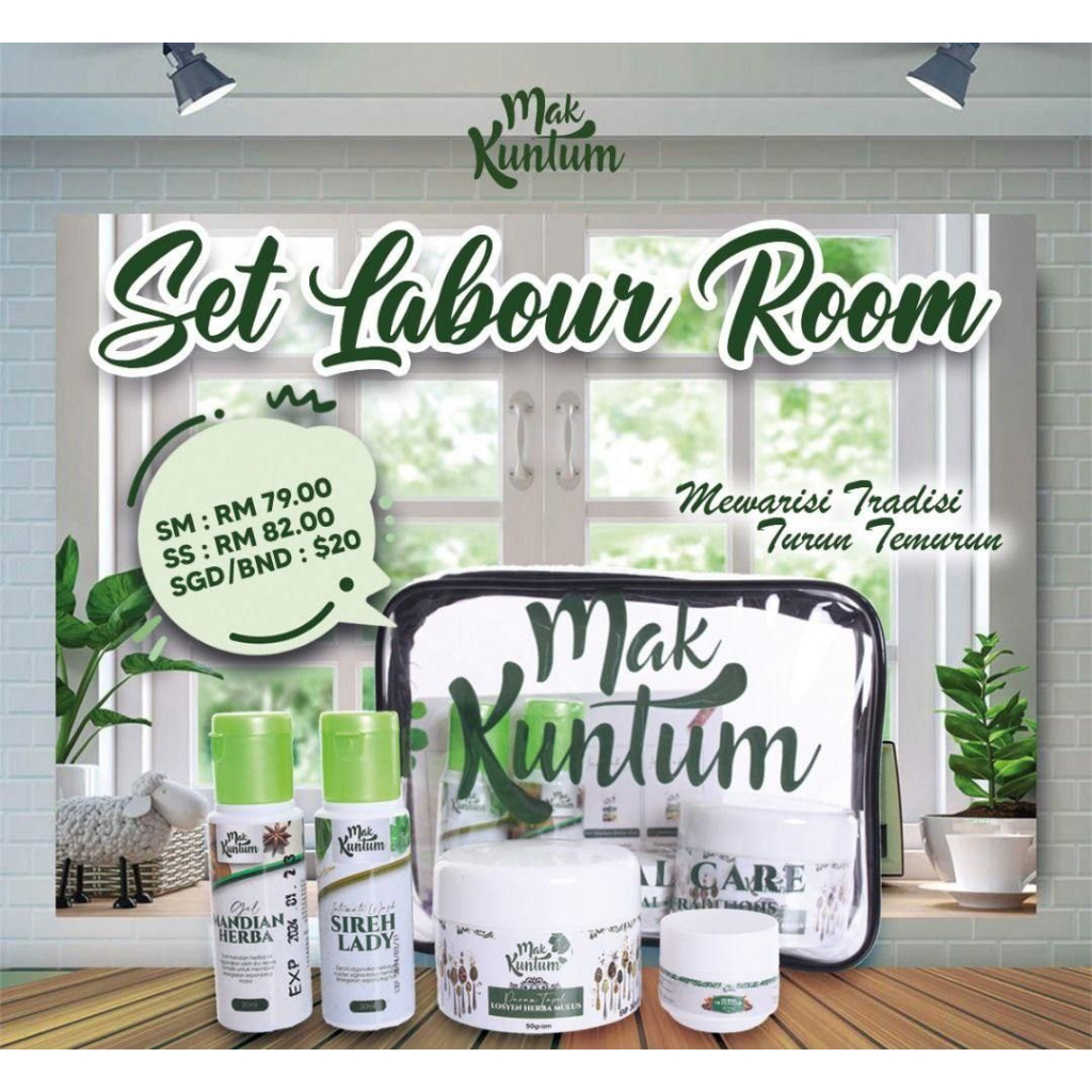 SET PANTANG MAK KUNTUM | SET BERPANTANG | SET BERSALIN | POSTNATAL SET ...