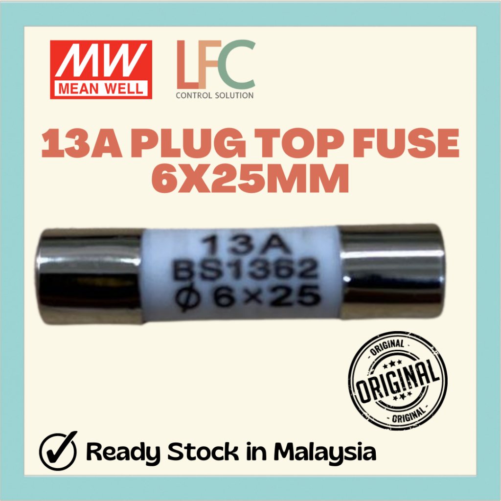 13a plug top fuse 6x25mm 250v | Shopee Malaysia