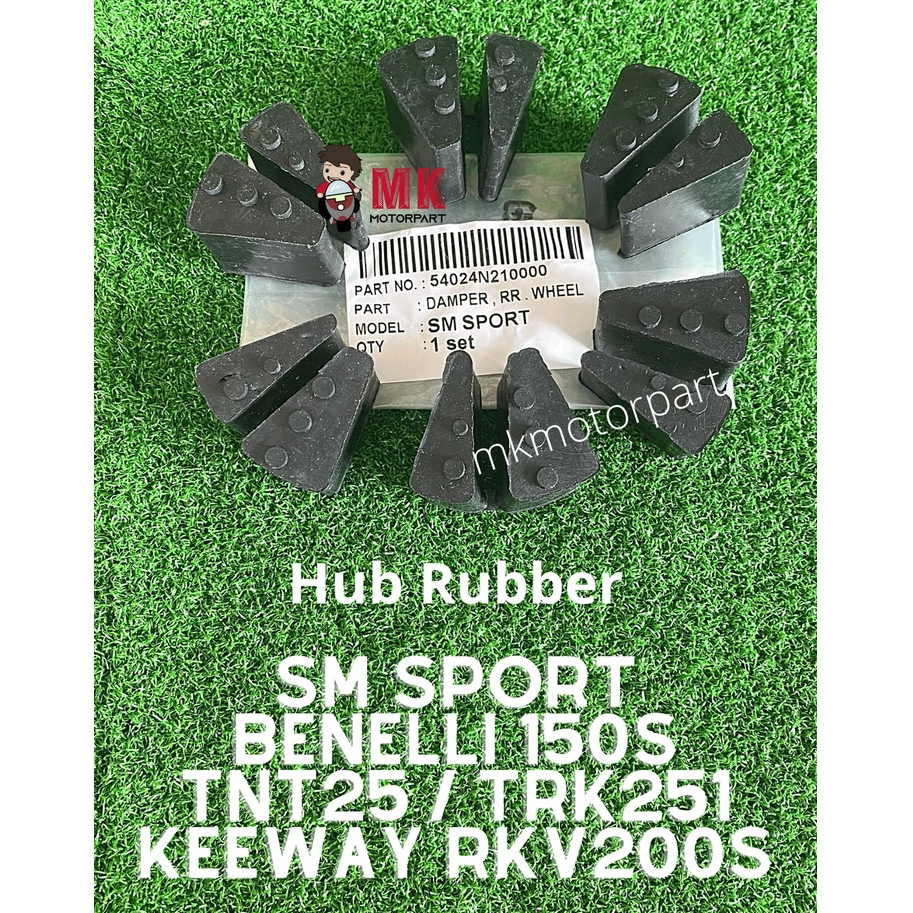 (A) Hub Rubber SM Sport 110R / Benelli 150S / TNT25 / TRK251 / KEEWAY ...