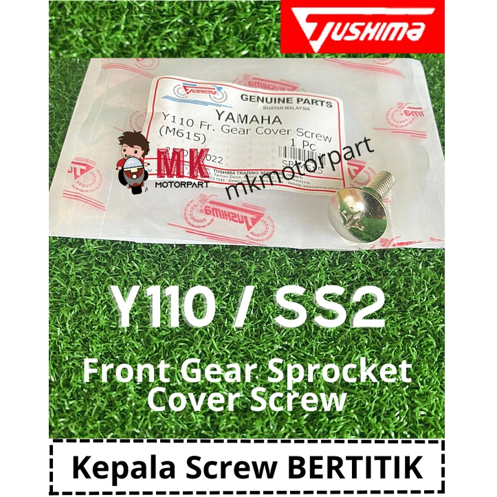 (Tushima) Yamaha Y110 / SS2 Front Sprocket Cover SCREW Binding YSS Skru ...