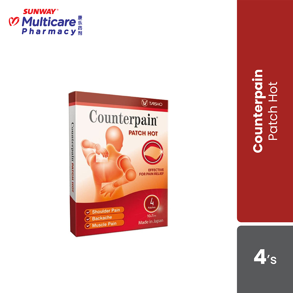 Counterpain Patch hot (10cm x 7cm x 4's) | Shopee Malaysia